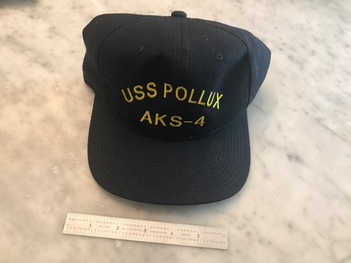USS POLLUX AKS-3 Castor class general stores issue ship ballcap 23 of ...