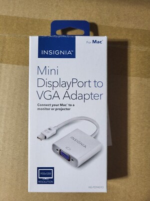 INSIGNIA MINI DISPLAY PORT TO VGA ADAPTER | eBay