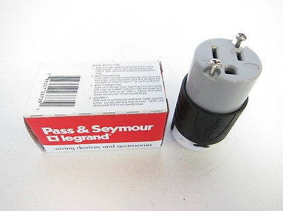 New In Box Pass & Seymour Legrand PS5269-XGRY Straight Blade Connector ...