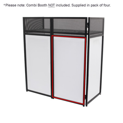 Equinox Combi Booth System DJ Disco Stand Replacement White Lycra Set ...