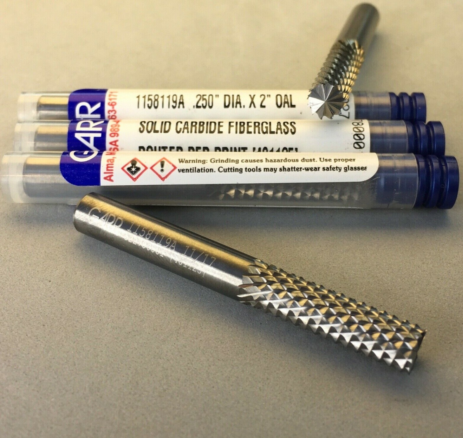 GARR 1/4" (.250") Solid Carbide Diamond Cut Router Burr: Composites ...