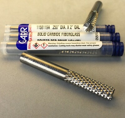 GARR 1/4" (.250") Solid Carbide Diamond Cut Router Burr: Composites ...