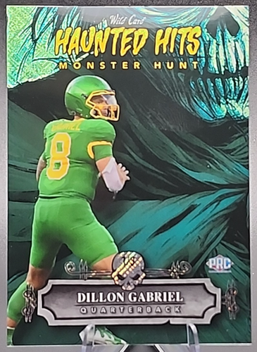Dillon Gabriel 1/3 2024 Wild Card Haunted Hits PRC Rookie Green Oregon ...