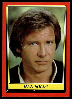 1983 Topps Star Wars Return of the Jedi Red Cards Han Solo #4 Harrison ...