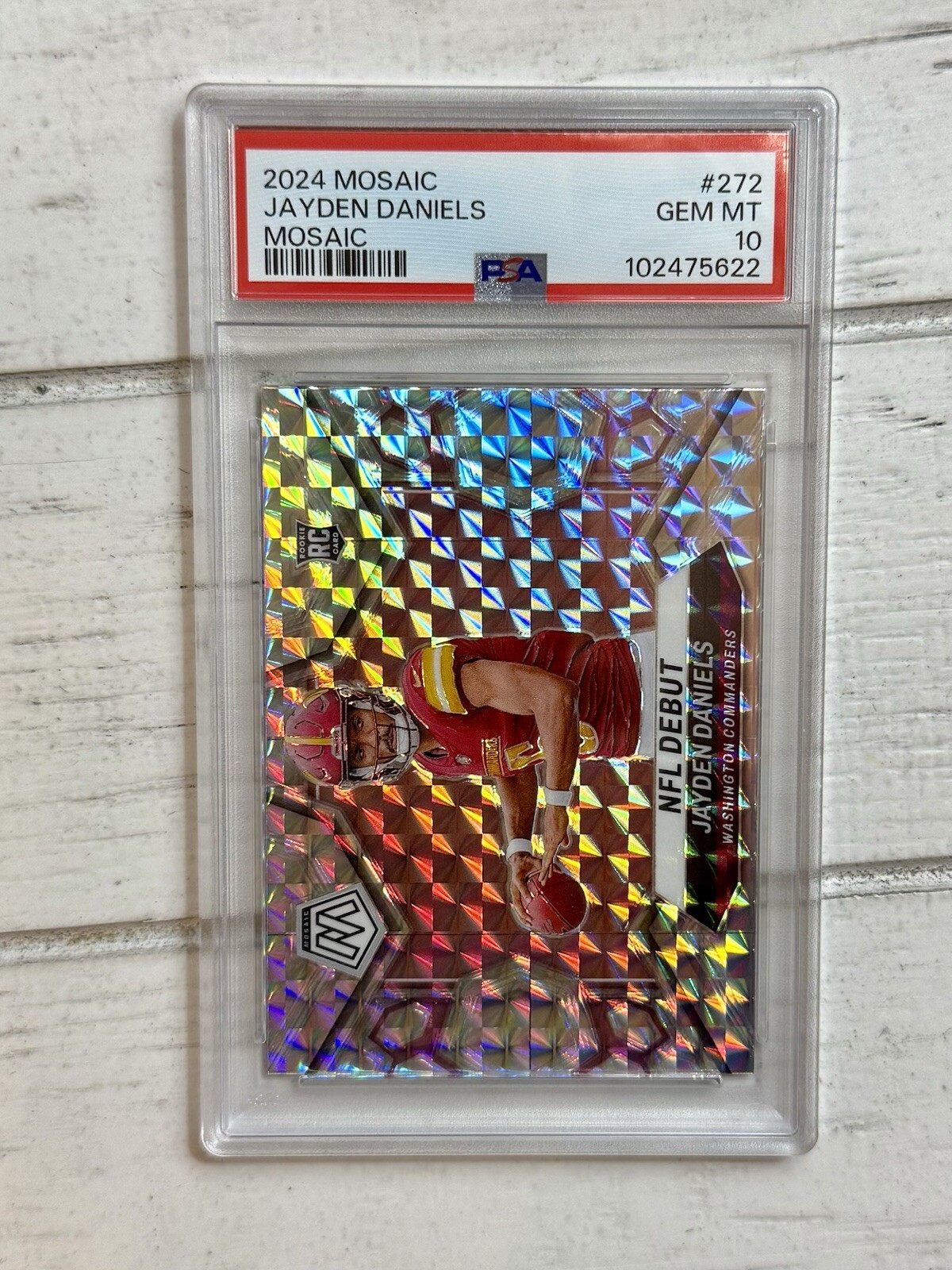 Jayden Daniels 2024 Mosaic #272 NFL Debut - Mosaic Price Guide - Sports ...