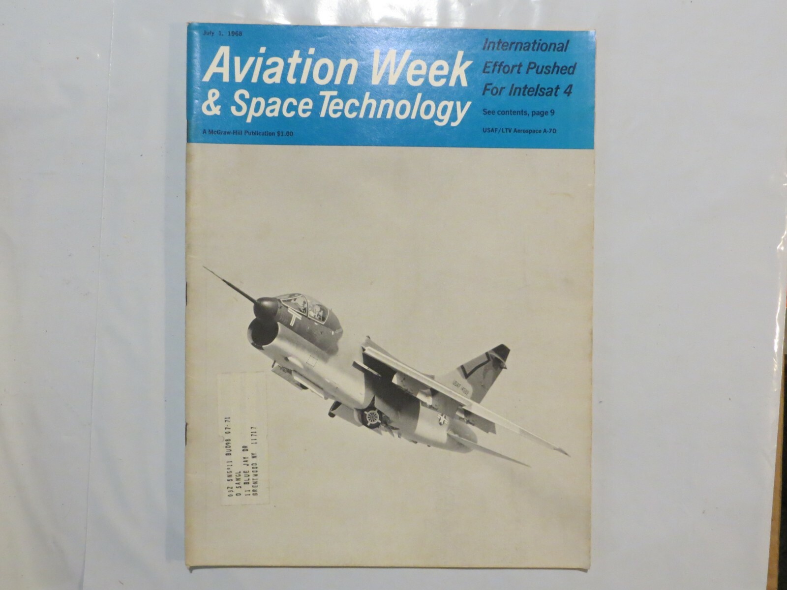 Aviation Week Space Technology Magazine July 1968 USAF LTV Aerospace A ...