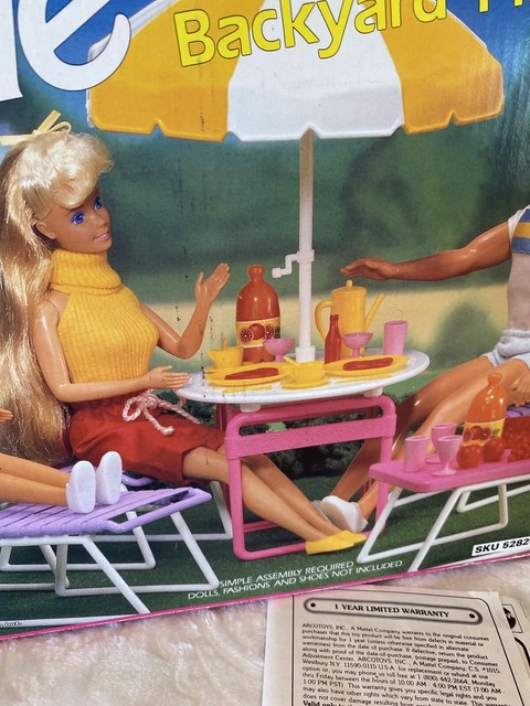 Barbie Backyard Playset 1989 / 1990 Vintage Mattel Complete Set & RARE ...