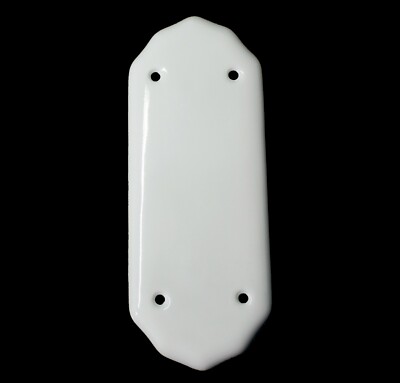 1 x White Ceramic Door Finger Push Plate | eBay UK