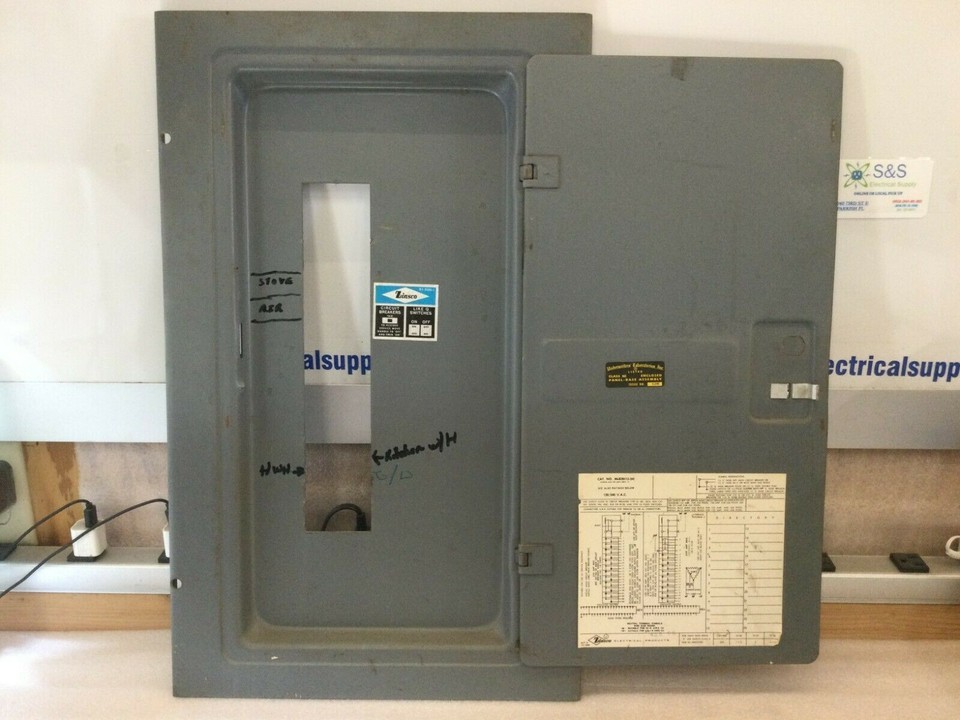 Zinsco Sylvania MLB20(12-24) 225 Amp 120/240v Main Breaker Panel Cover ...