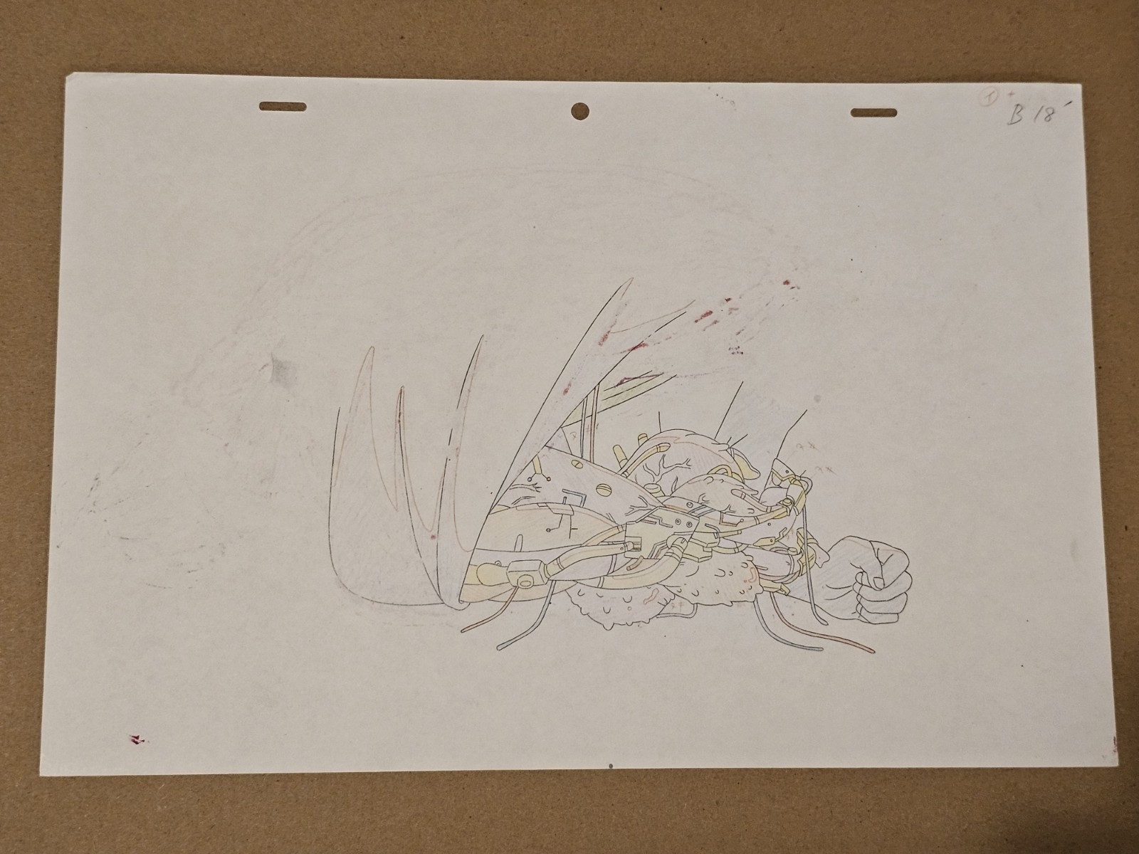 Katsuhiro Ôtomo Akira Anime 1988 Cel Douga Sketch Tetsuo Arm Scene | eBay