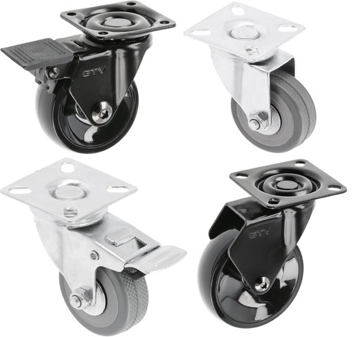 Swivel Castor Wheels Heavy Duty Trolley Furniture Casters 35MM - 50MM ...