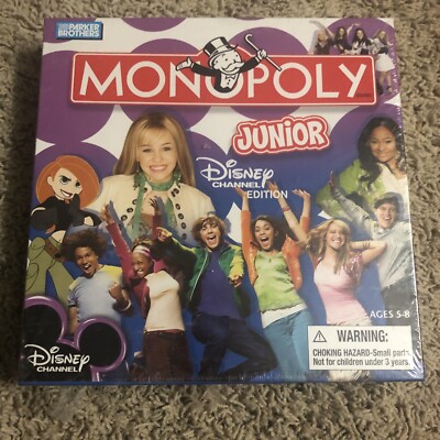 Monopoly Junior Disney Channel Edition Board Game SEALED Hannah Montana ...