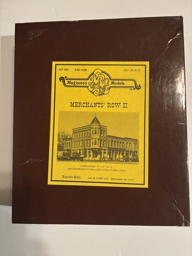 Magnuson Models HO Scale Merchants Row Kit #439-539 NIB | eBay