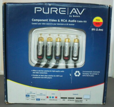 Belkin PURE AV Component Video & RCA Audio Cable Kit | eBay