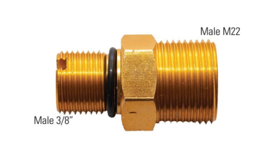 7110265 Simpson OEM Outlet Fitting with O-Ring 3/8" Male NPT and Male ...