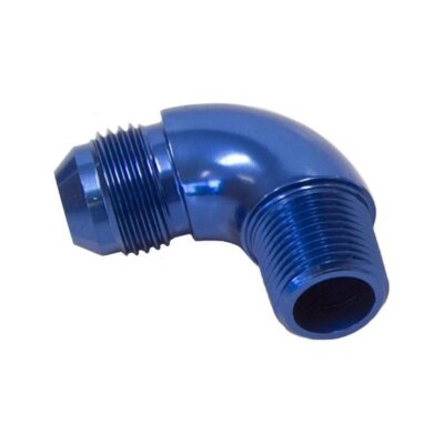 Aeroflow AF522-06-06 90 Deg 3/8" To -6AN Full Flow Blue No Restriction ...