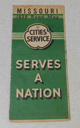 1936 Cities Service gas station map of Missouri | eBay