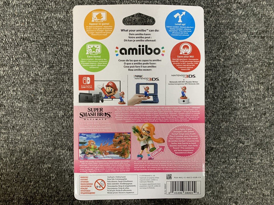 Inkling Ragazza No.64 Amiibo Personaggio Nuovo Nintendo UK Stock | eBay