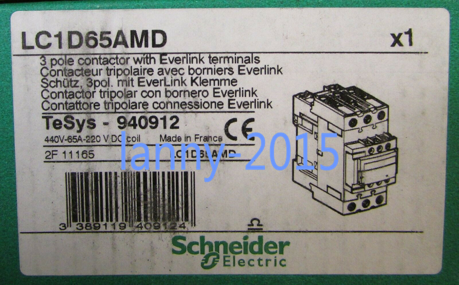 1PC New LC1D65AMD contactor 65A 220VDC | eBay
