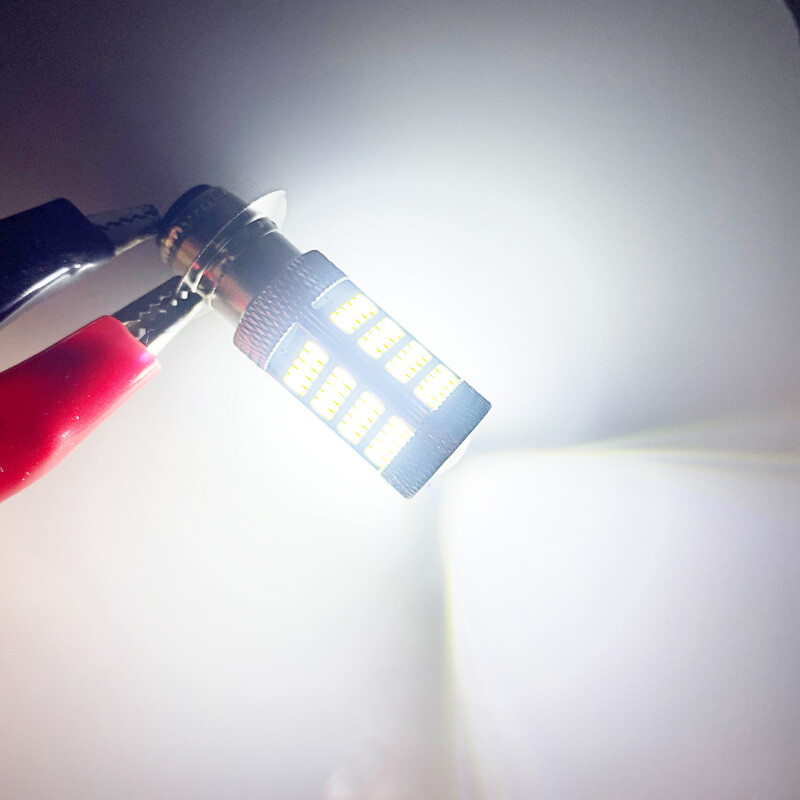 2x P15D 4014 H6M 7000K 12V 92smd LED Headlight Projector Motorcycle Hi ...