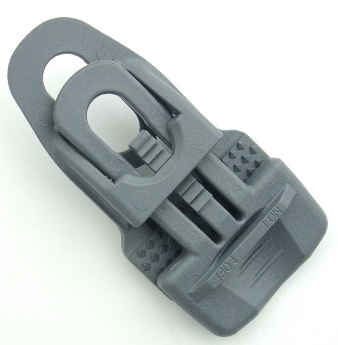 Je 10 MIDI-Banner-Clips + 25 cm Spannfix grau, Ösen-Planen-Spanner ...