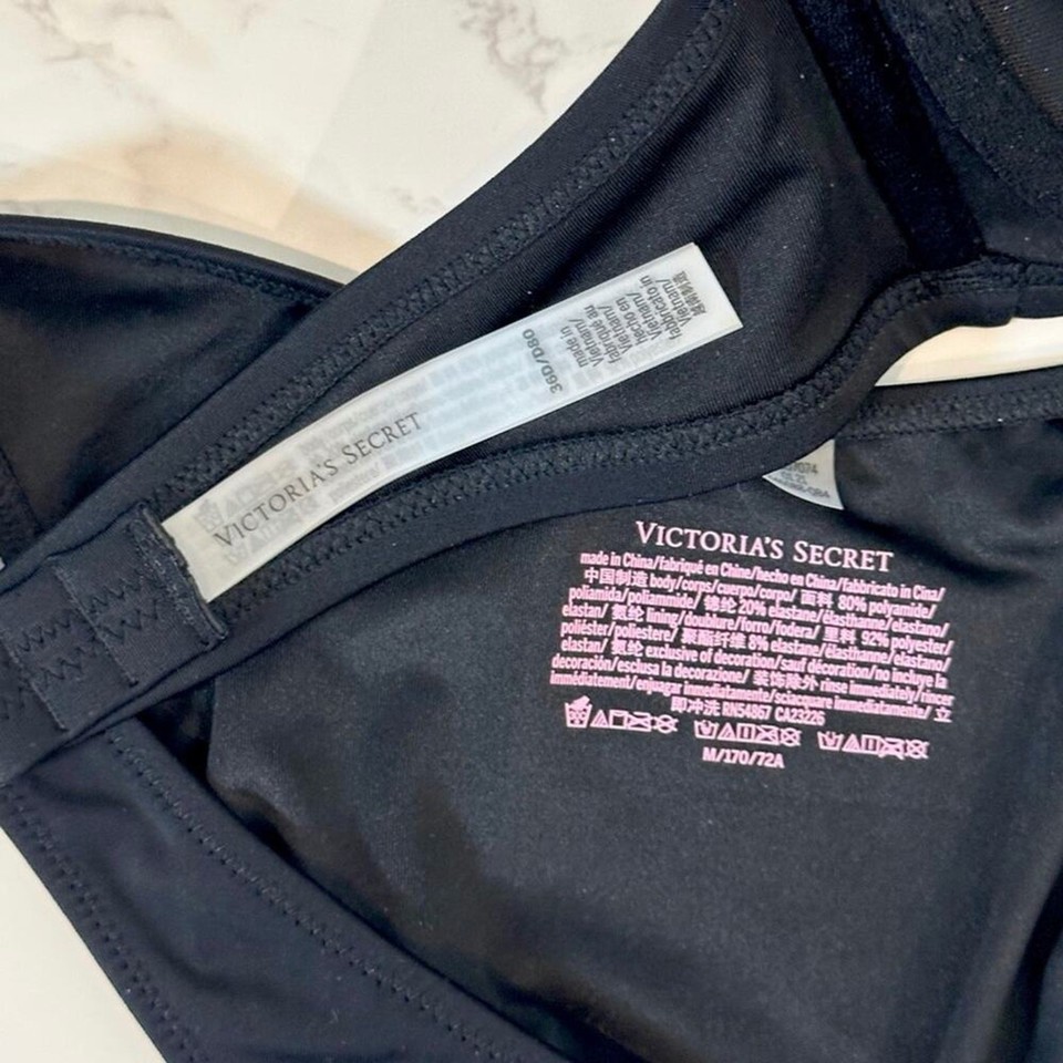 VICTORIA'S SECRET SWIM Bandeau Bikini Top 36D and Skimpy Bottoms M $120 ...