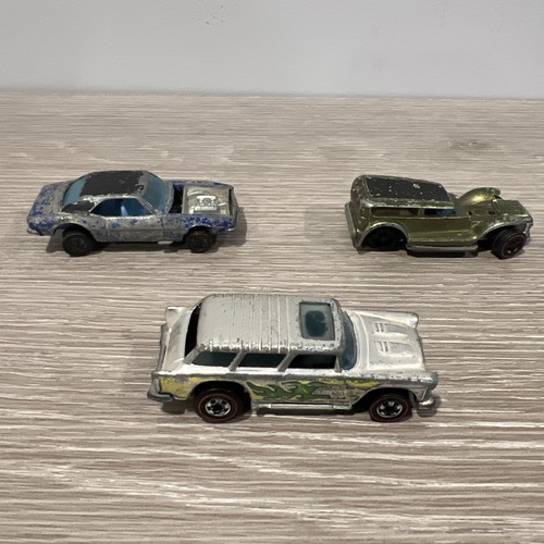 Hot Wheels Redline Lot Silver Alive 55 Blue Custom Camaro Green The ...
