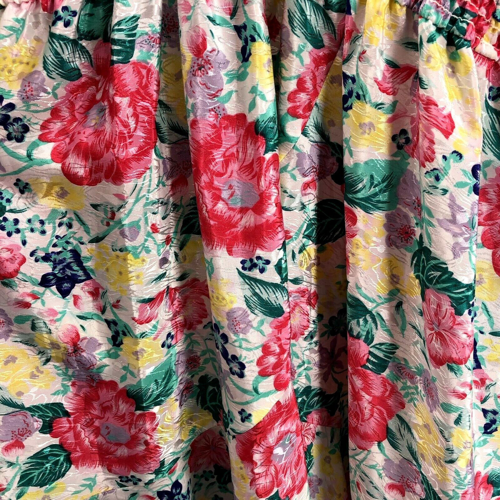 Vintage Susan Tudor Dress Floral Polka Dot Tulip Hem … - Gem