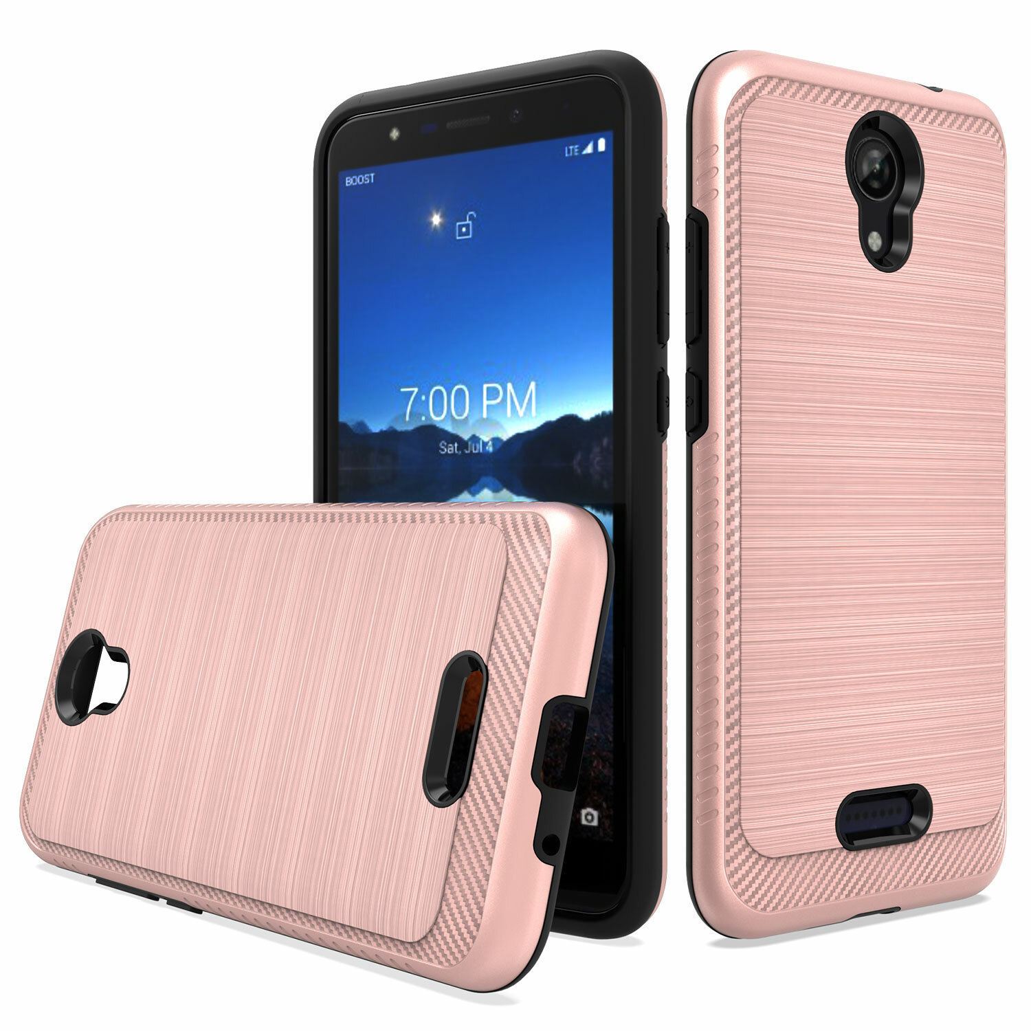 For Cricket Icon 2 U325AC (2020) Slim Lining Hybrid Case Phone Cover | eBay