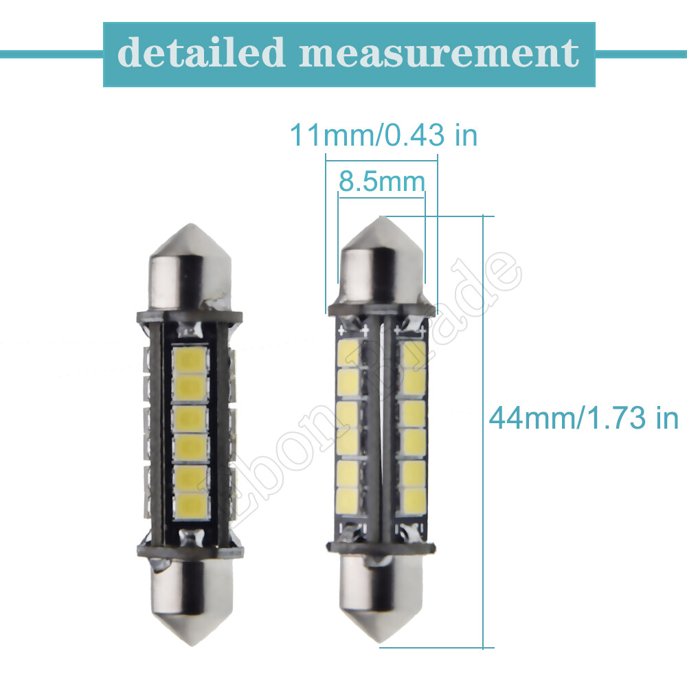 24V 44MM 24 Smd 3030 LED Festoon Bulb Truck Lorry Interior Dome Marker ...