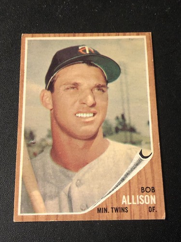 1962 Topps Bob Allison (Green Tint) #180 EX+ | eBay