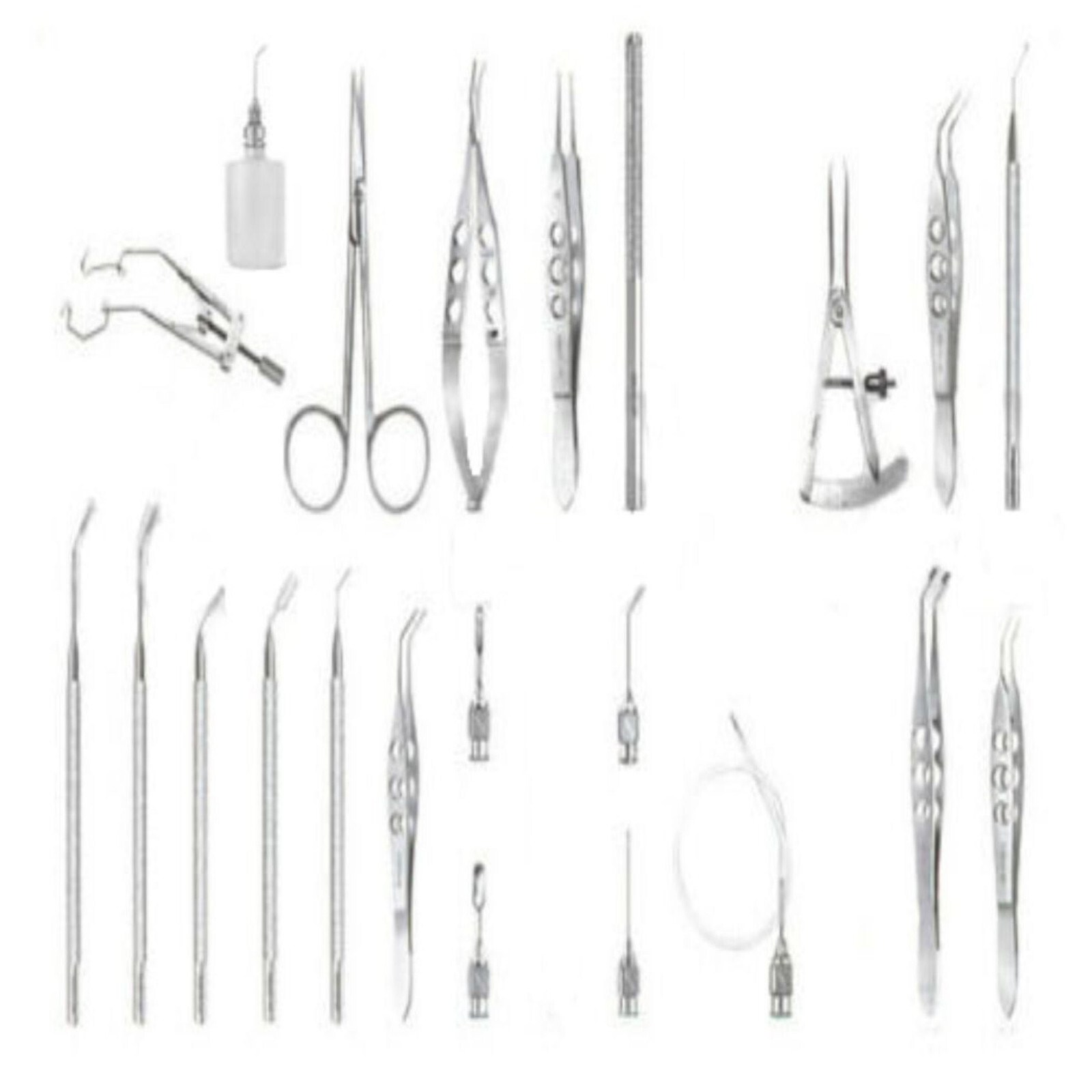 CATARACT SET OF 22 PIECES OPHTHALMIC EYE INSTRUMENT EYE MICRO SURGERY ...