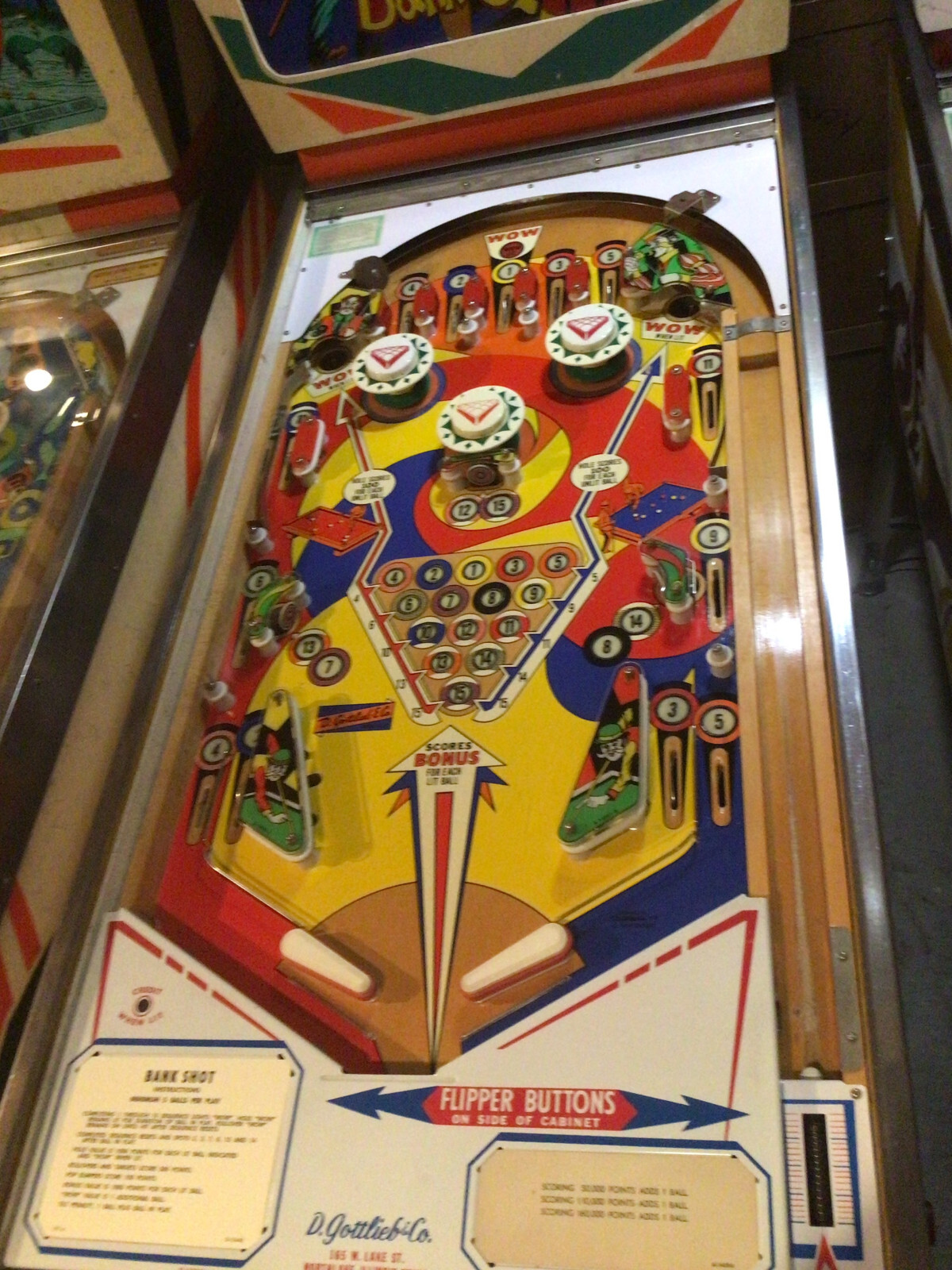 "Bank Shot" Pinball Machine, Gottlieb 1976 - Located in Michigan | eBay