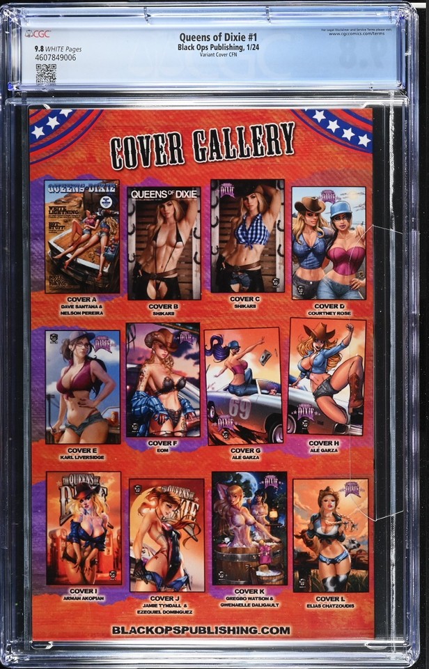 '24 Shikarii Queens of Dixie #1 Launch VIRGIN Full Chase Var Cover CFN ...