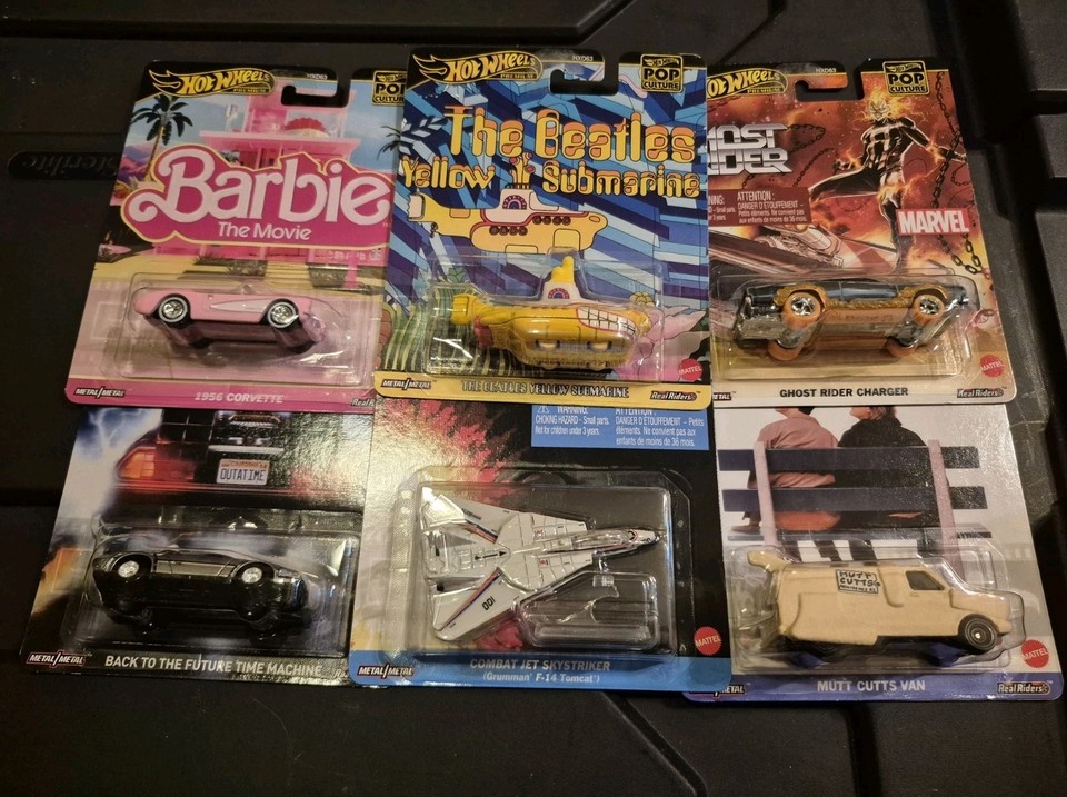 New Hot Wheels Pop Beatles Barbie Gi Joe Back To Future Dumb Dumber ...