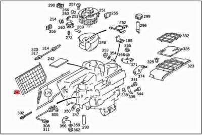 Genuine MERCEDES C140 W140 S-CLASS W140 Coupe C140 Dust filter ...