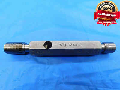 9/16 24 NS THREAD PLUG GAGE .5625 GO NO GO P.D.'S = .5350 & .5370 ...