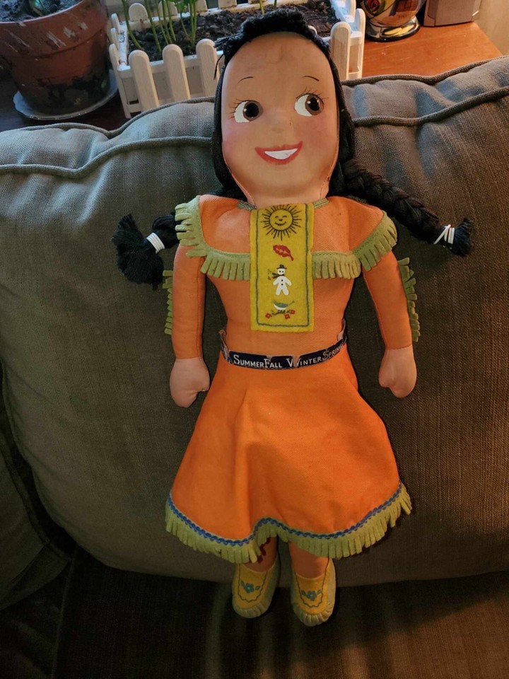 VINTAGE HOWDY DOODY PRINCESS SUMMERFALL WINTERSPRING CLOTH INDIAN RAG ...