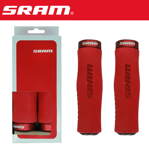 SRAM Lock On Bike Hand Grips Ergonomic Contour Foam MTB XC Mountain ...