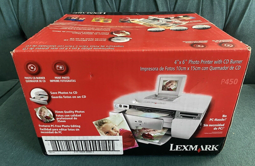 Lexmark P450 Digital 4x6 Photo Inkjet Jet-printer New Sealed Bluetooth ...