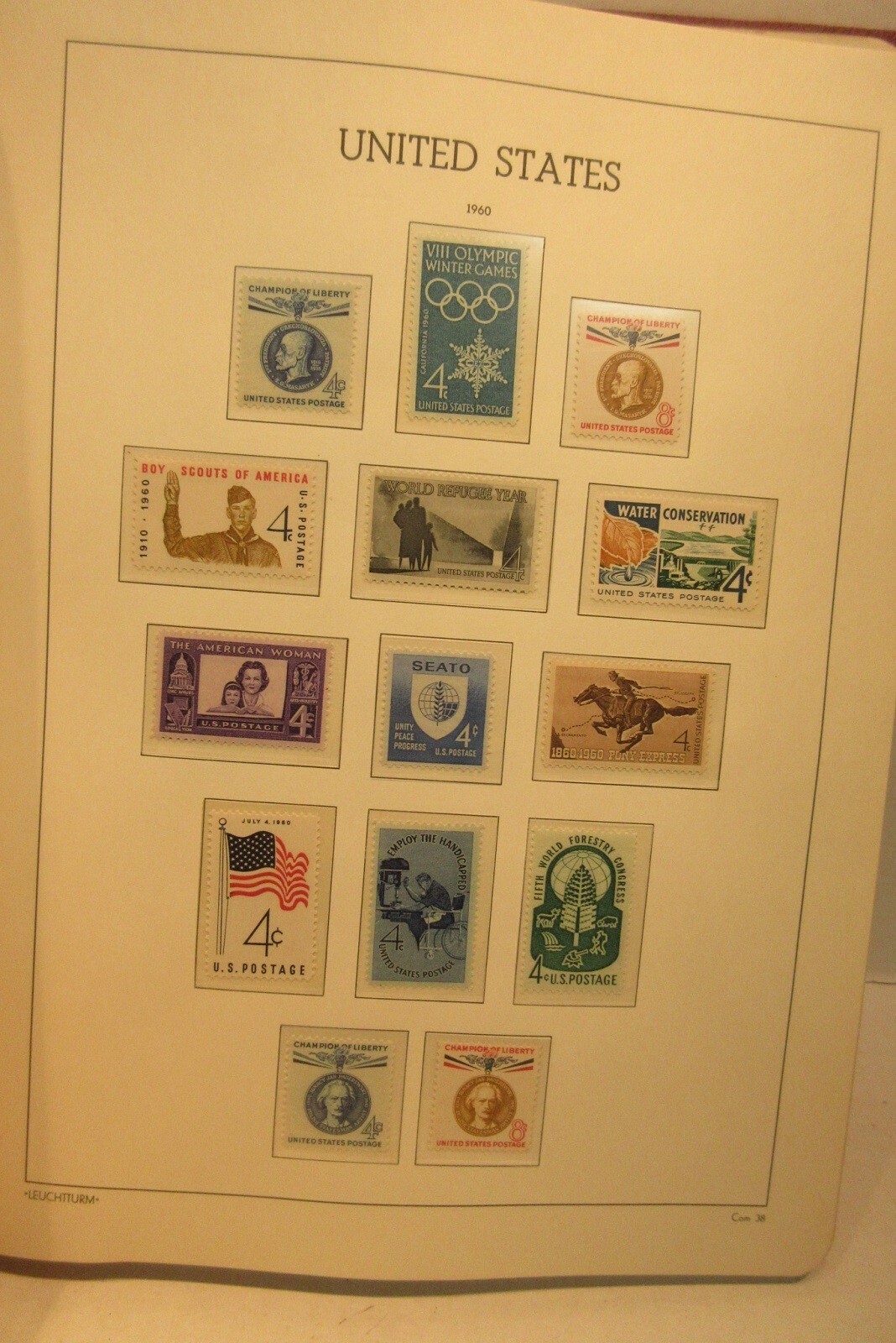 Lighthouse Hingeless Pages 1893 Thru 1984 Springback Binder with Mint ...
