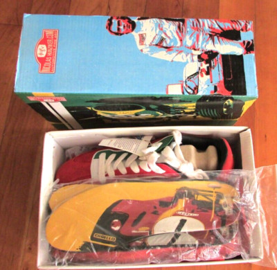 STEVE MCQUEEN series collectible driving shoes Hunziker size 8 red mens ...