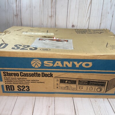 SANYO RD S23 Stereo Cassette Deck Brand New In Box | eBay