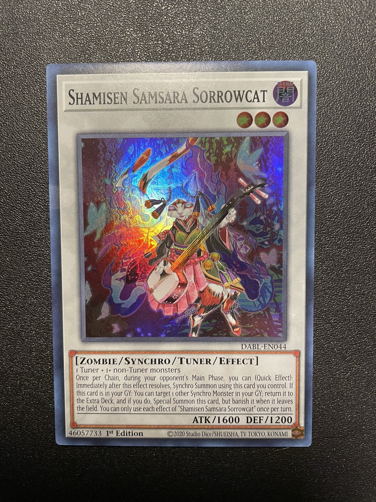 Yu-Gi-Oh! TCG Shamisen Samsara Sorrowcat Darkwing Blast DABL-EN044 1st... | eBay