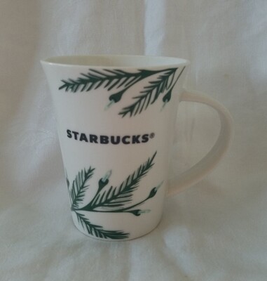 STARBUCKS Coffee 10 oz Pine Christmas Tree Branch W/Lights Mug ...