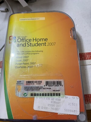 Microsoft Office home Student 2007 For 3 Home PC Licenser | eBay
