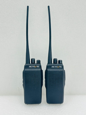 LOT OF 2 - Retc 15 RT26 Two Way Radio Walkie Talkie W Li-ion Battery ...