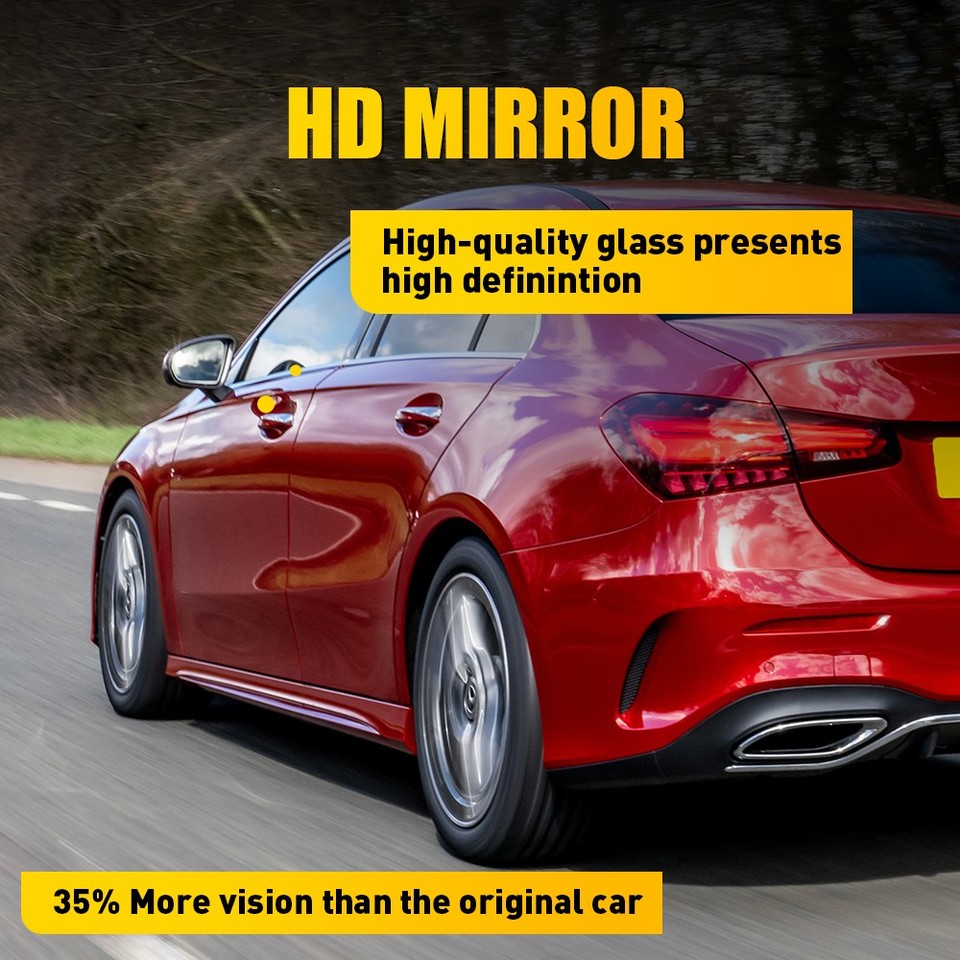 Front Driver Mirror Glass with Heated & Blind Spot For Benz CLA C117 ...