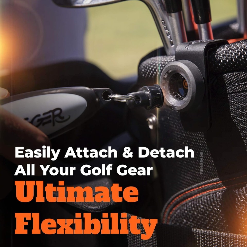 Frogger Golf Bag Latch-It Accessory Attachment System for Bags – Black ...