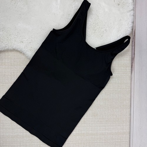 Yummie Seamless 2-Way Tank Top Nylon Blend Black Medium/Large Shaping ...